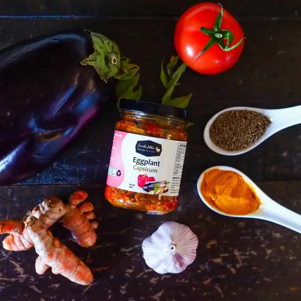 Eggplant Capsicum Pickle – Tangy & Spicy Blend – Aromatic Kitchen